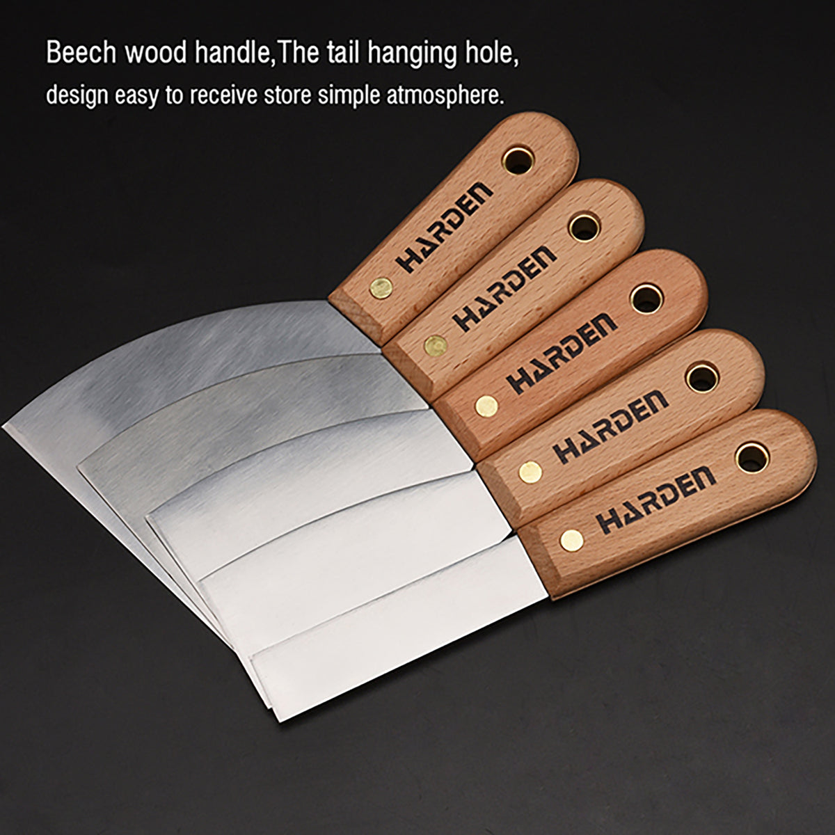 25mm - 125mm Steel Scraper wooden handle – Harden Tools Philippines