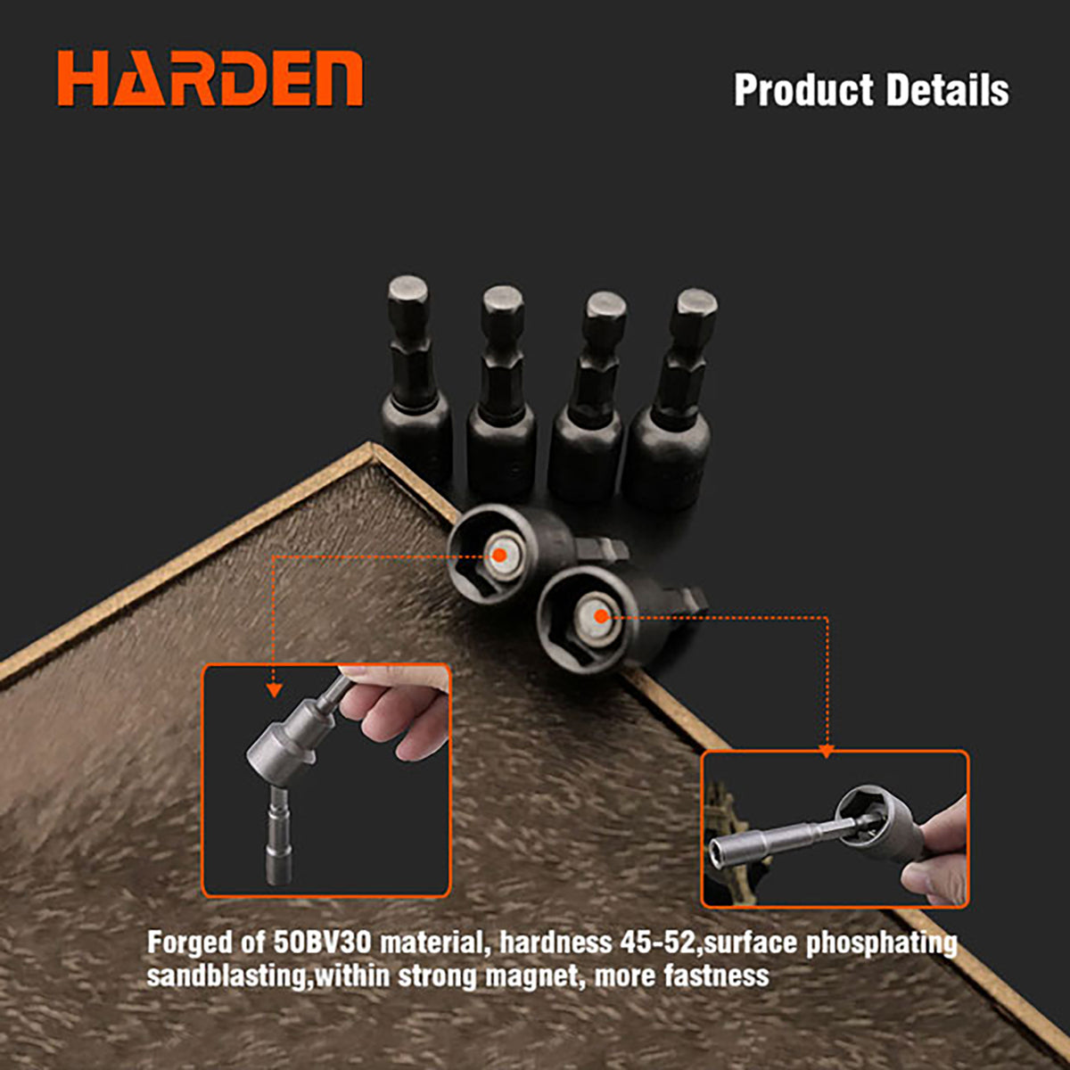 8mm,10mm 3Pcs 45mm Magnetic Nut Drivers – Harden Tools Philippines