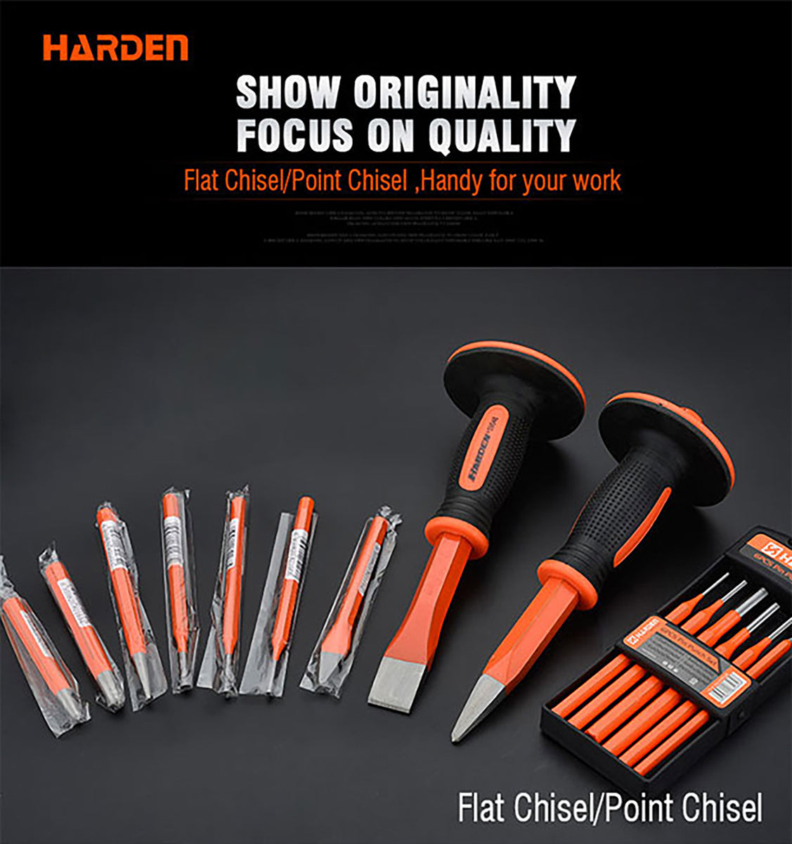 19x250mm Flat , Point Chisel – Harden Tools Philippines