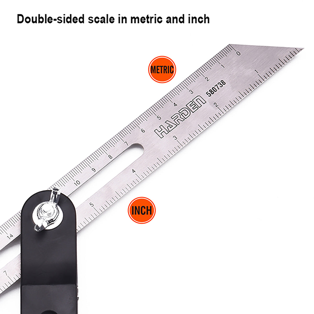 8"/200mm Sliding Bevel Ruler – Harden Tools Philippines