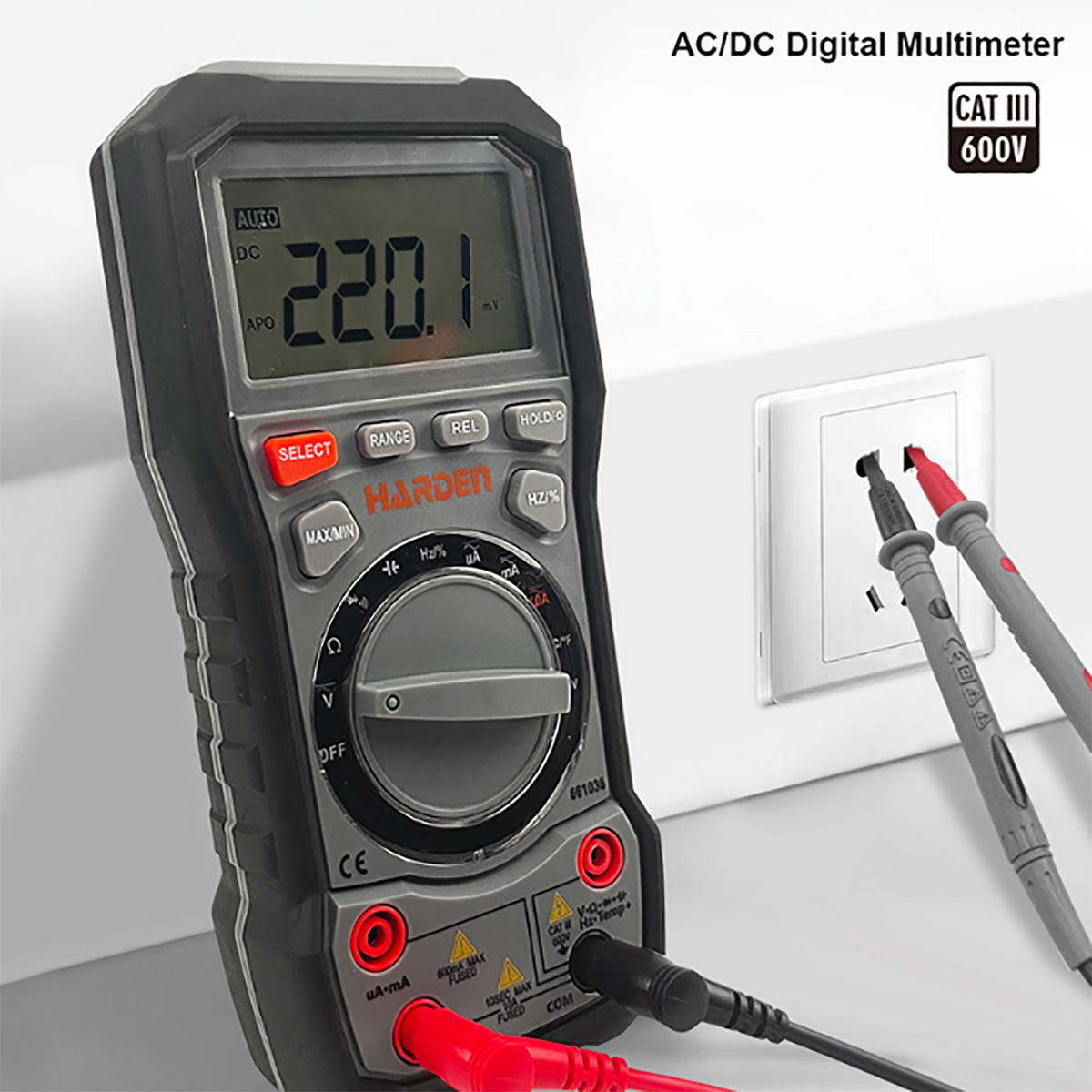 AC/DC Digital Multimeter – Harden Tools Philippines